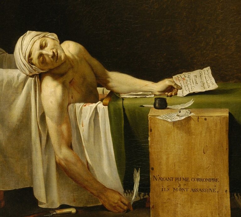 The famous assassination of French Revolutionary leader Marat. – WTE Blog